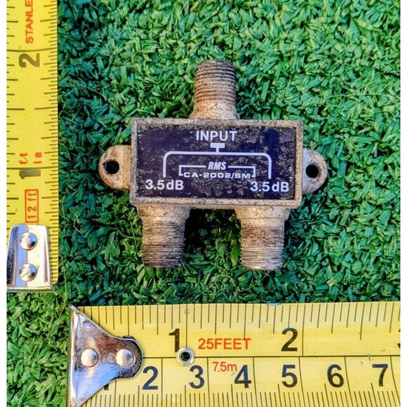 RMS Communications | Other | Rms Ca202sm 5mhz25ghz 2way Coaxial Cable Splitter 35db Vintage ...